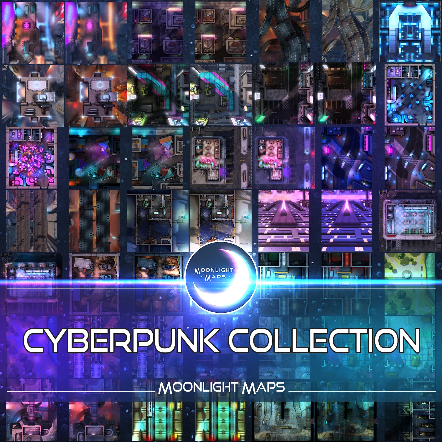 Cyberpunk Collection 1 – Moonlight Maps