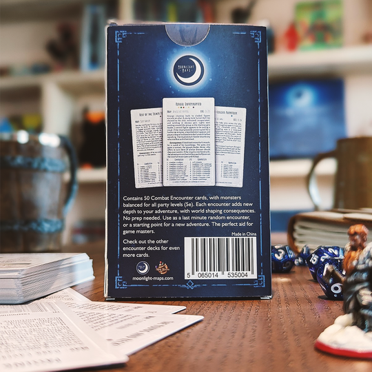 Random TTRPG encounter card decks – Moonlight Maps