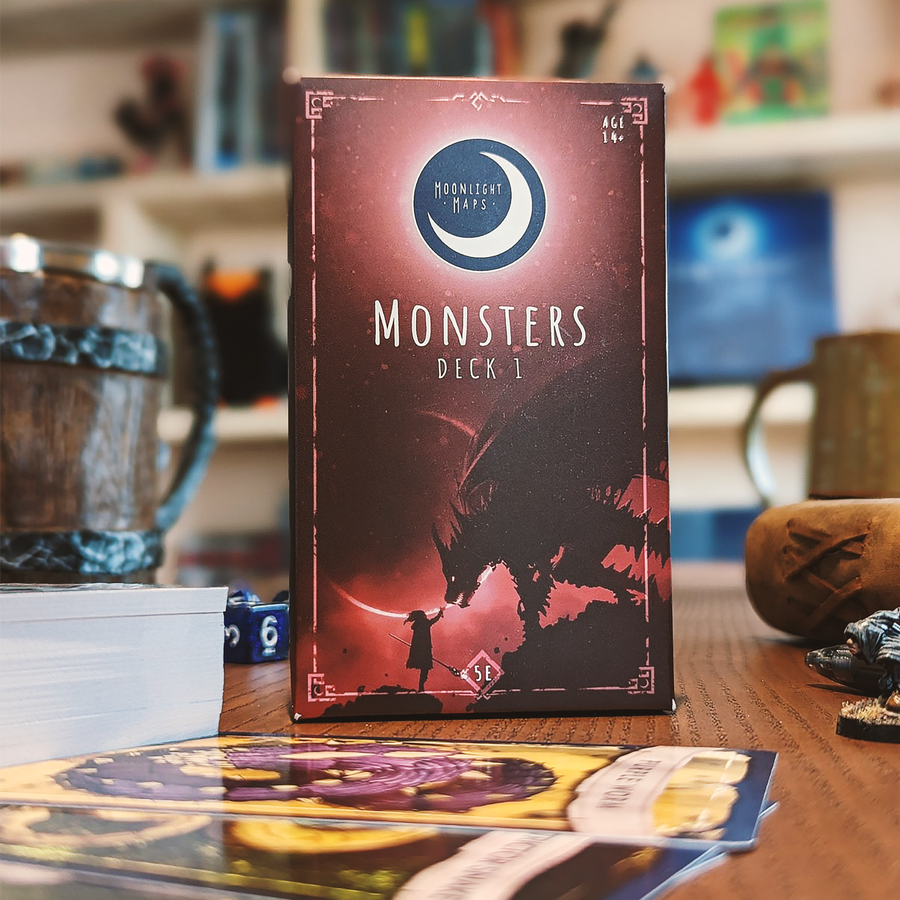 5e Monster Card deck for TTRPGs – Moonlight Maps