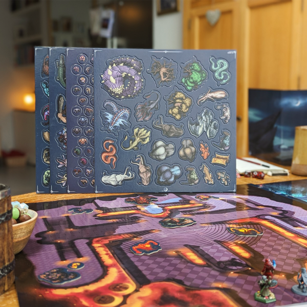 Monster Token punch boards – Moonlight Maps