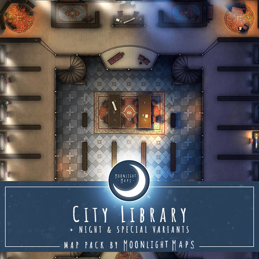 City Library – Moonlight Maps
