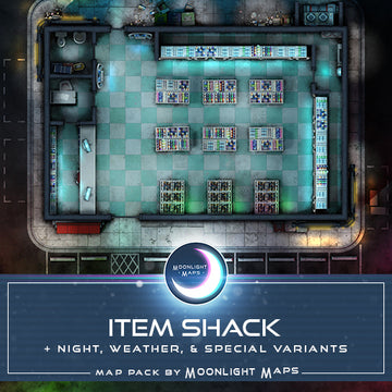 Scifi and Cyberpunk TTRPG Battle Maps – Moonlight Maps