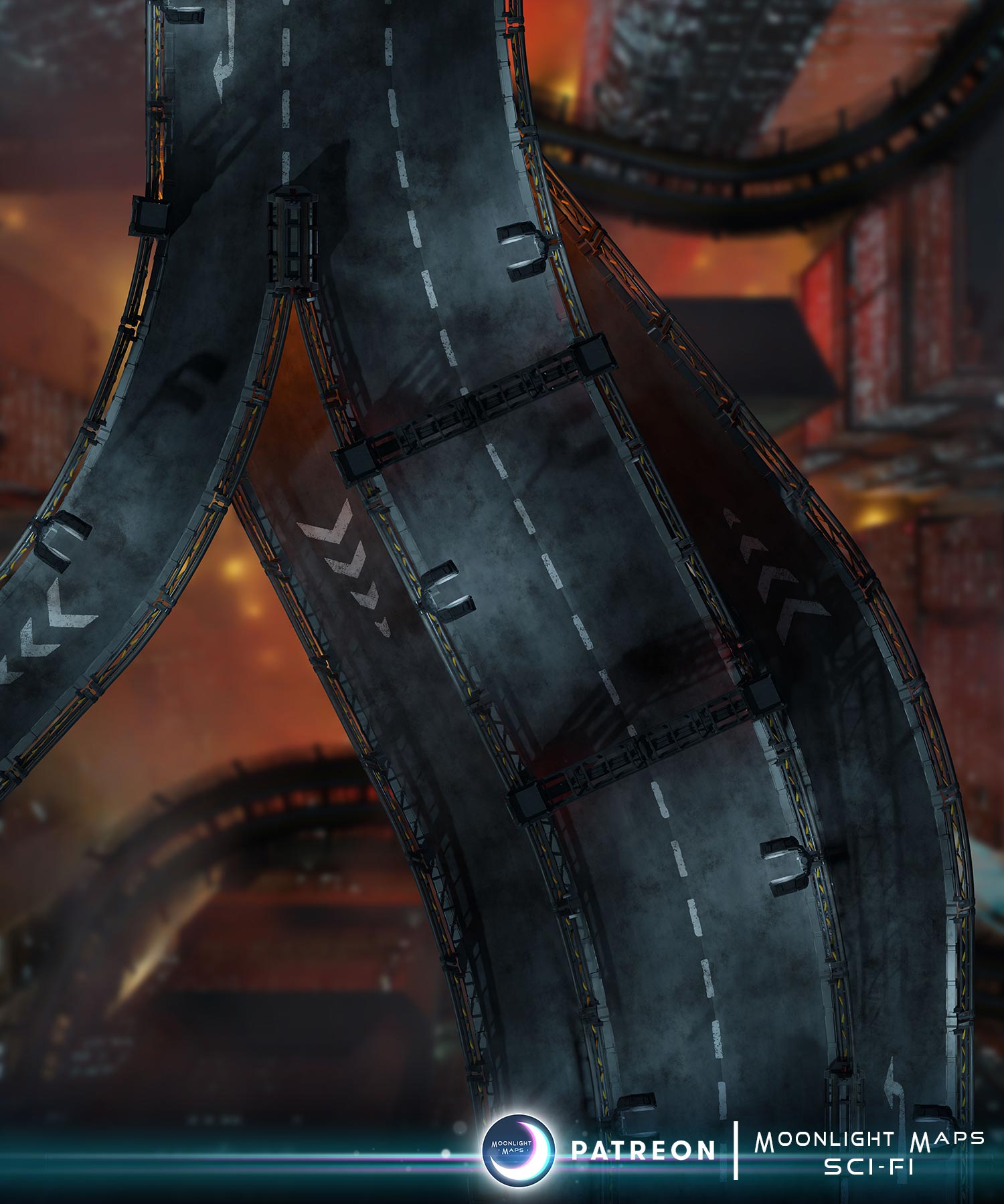 Cyberpunk Collection 1 – Moonlight Maps