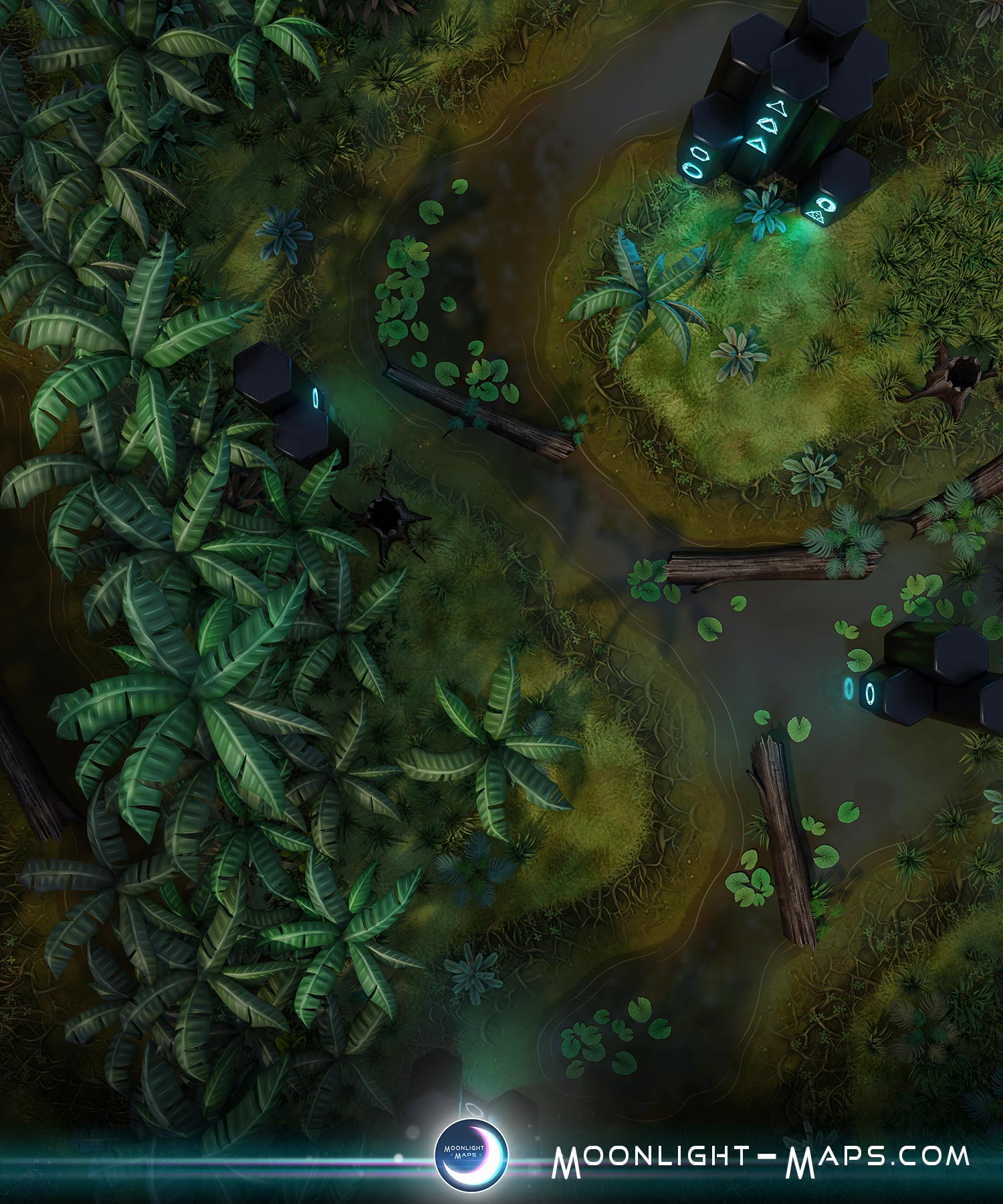Jungle Monolith – Moonlight Maps