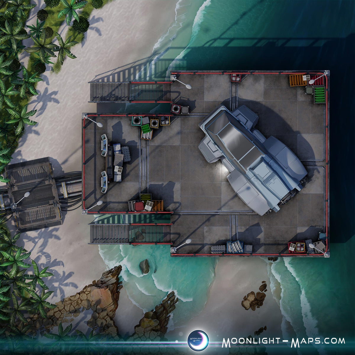 Coastal Outpost – Moonlight Maps