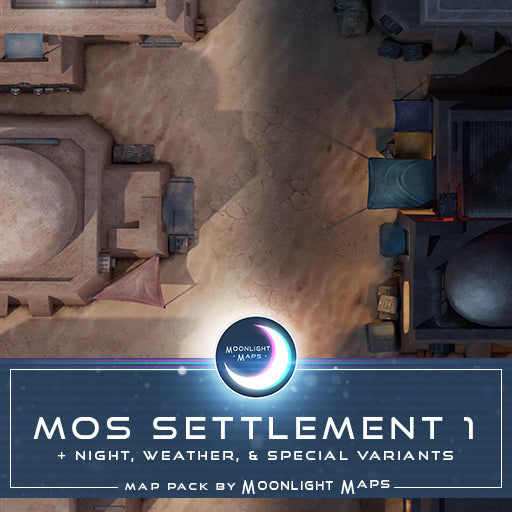 Scifi and Cyberpunk TTRPG Battle Maps – Moonlight Maps