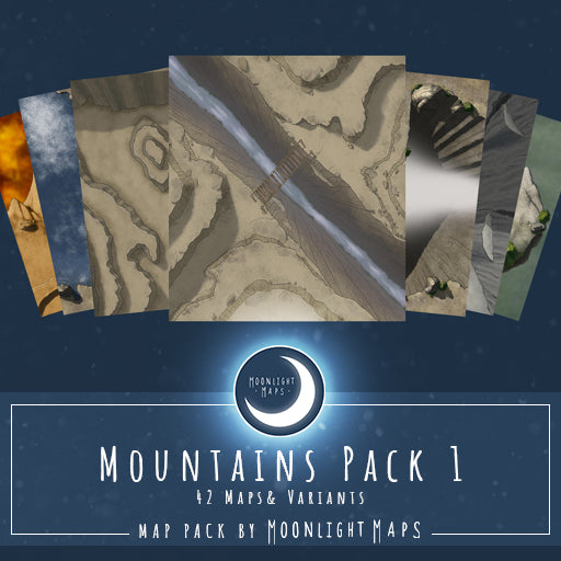 Mountains Pack 1 – Moonlight Maps