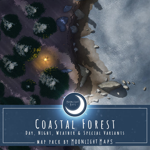 Coastal Forest – Moonlight Maps