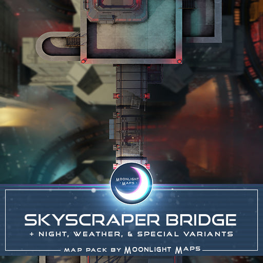 Skyscraper Bridge – Moonlight Maps