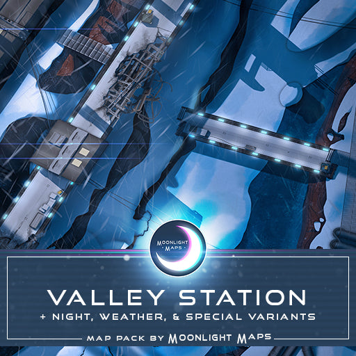 Scifi and Cyberpunk TTRPG Battle Maps – Tagged "Valley"– Moonlight Maps