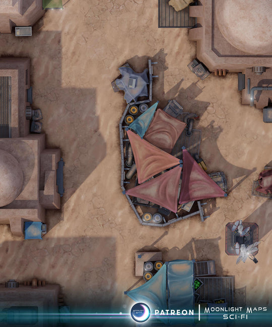 Scifi and Cyberpunk TTRPG Battle Maps – Tagged "Market"– Moonlight Maps