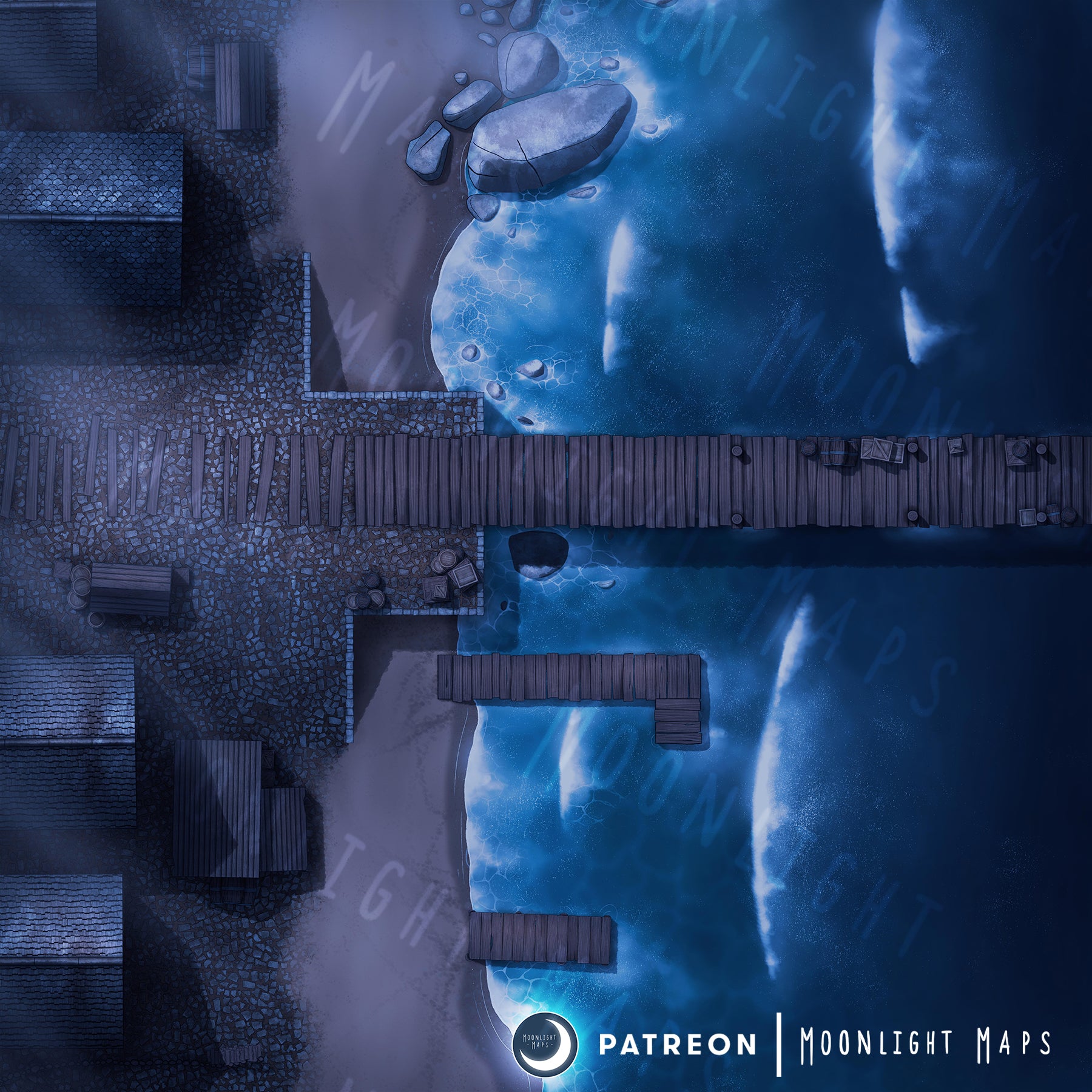 City Docks – Moonlight Maps
